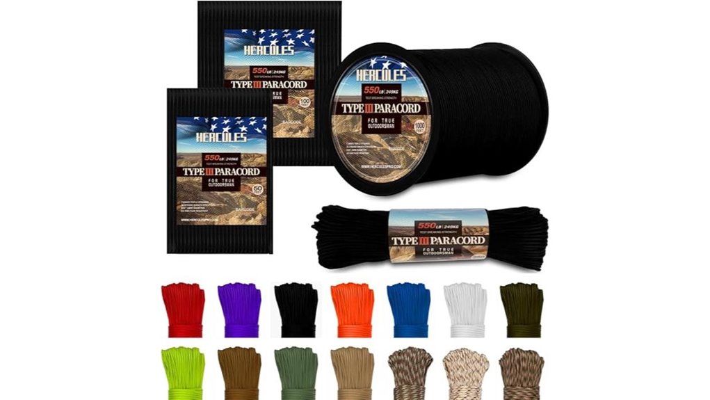 Flat Paracord Bundle (50 ft Travel Cord) for Outdoor Use - Away Travel ...